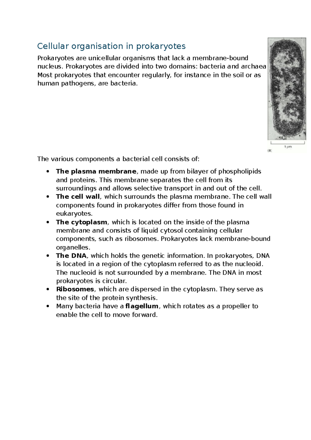 ICT Module Wk 1 - Summary of Cell Biology Concepts - Studeersnel