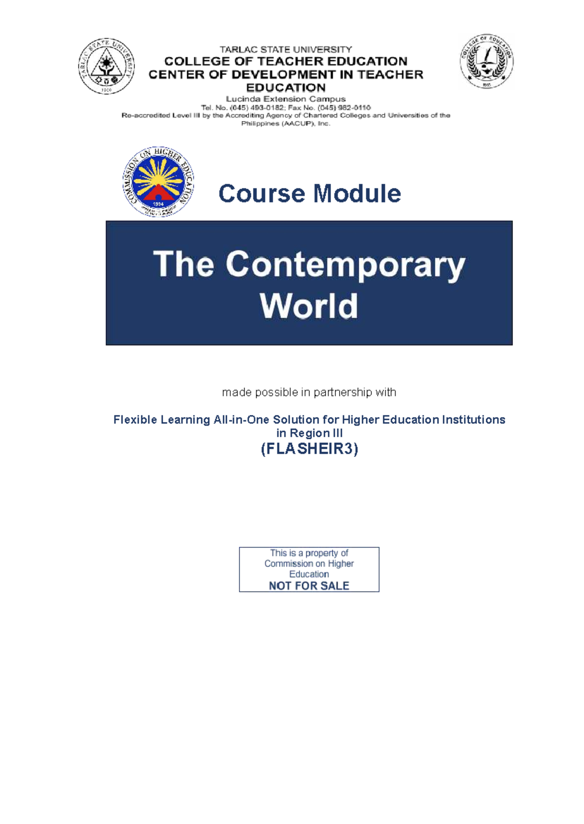 SS 1D Module 1: The Contemporary World - Globalization Insights - Studocu