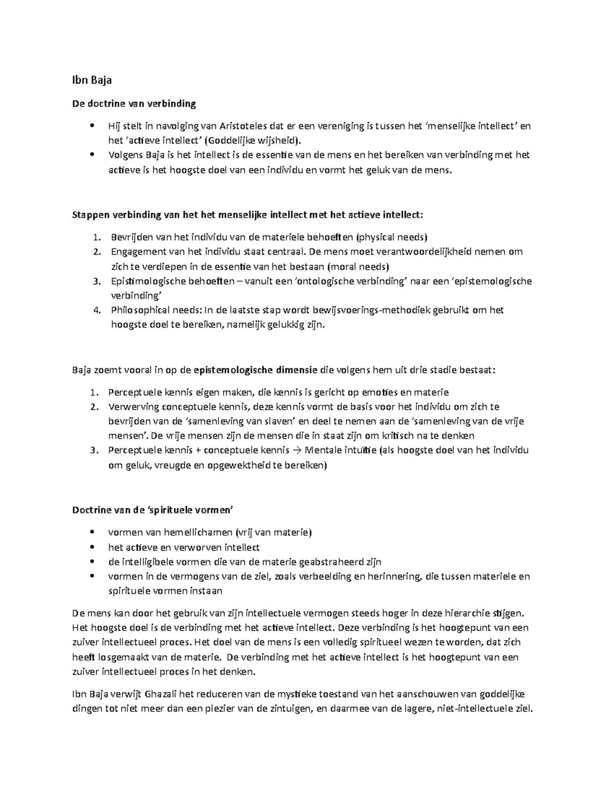 Ibn Baja's Doctrine van Verbinding en Politieke Theorie - Filosofie ...