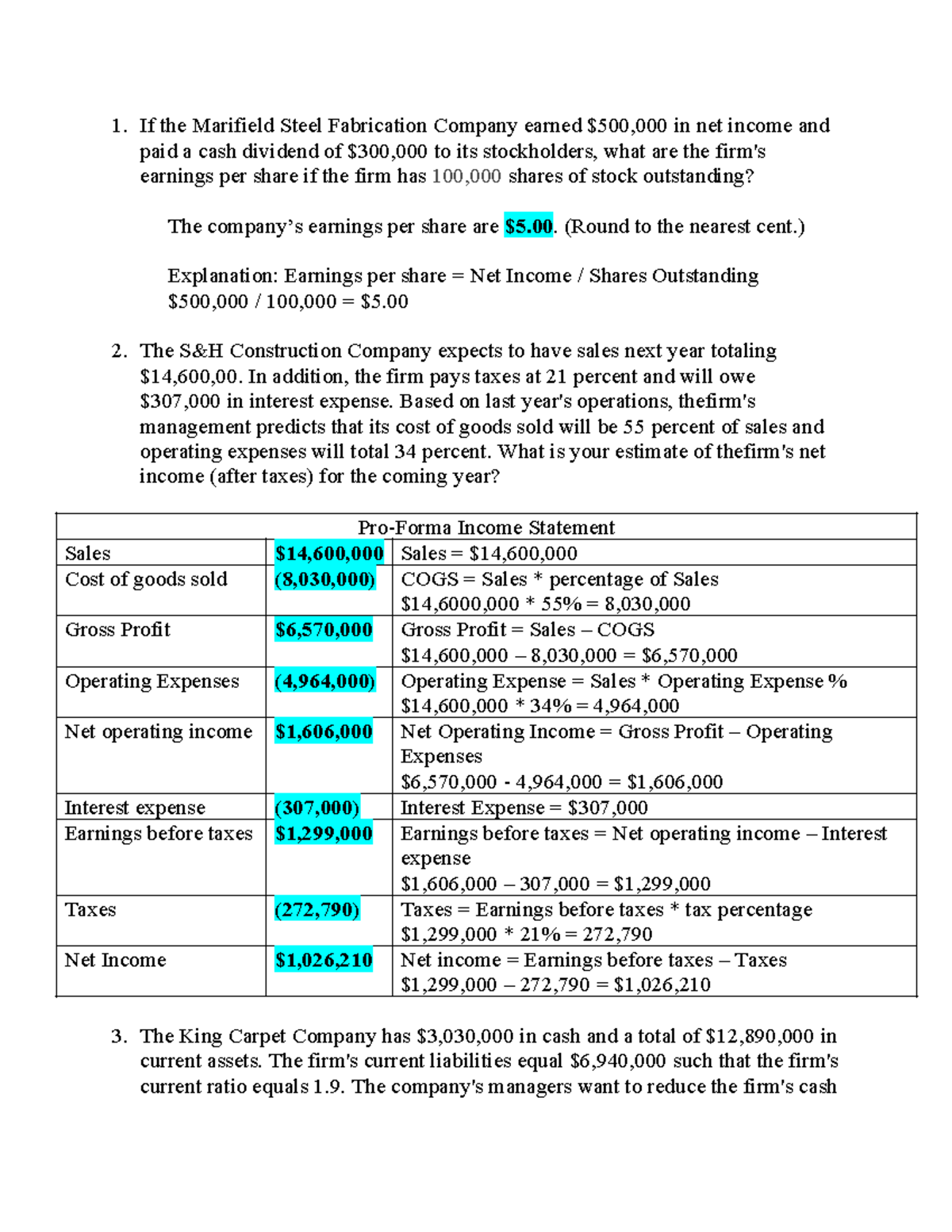 FIN 301 Midterm: MyFinance Lab Q&A with Explanations - Studocu