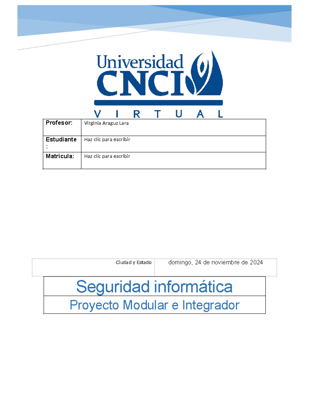 Seguridad informática Proyecto Modular e Integrador ...