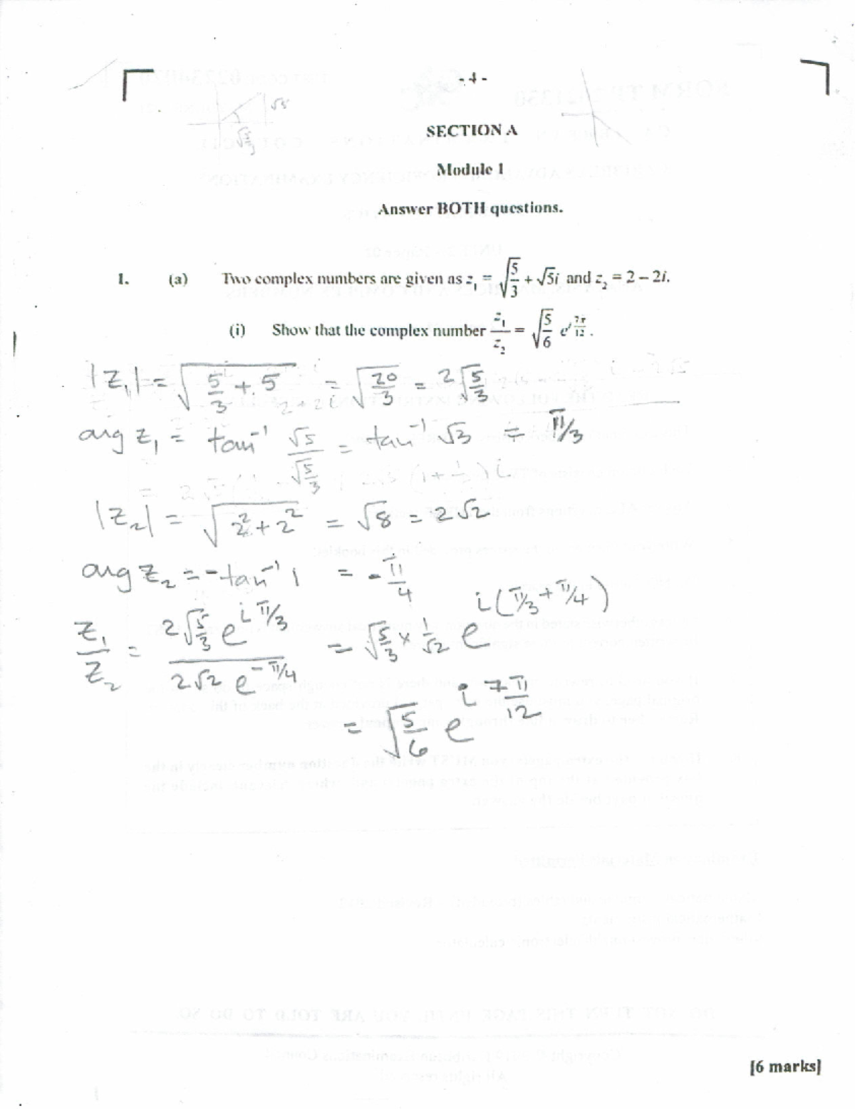 CAPE Pure Math 2021 Unit 2 Paper 2 Solutions and Explanations - Studocu