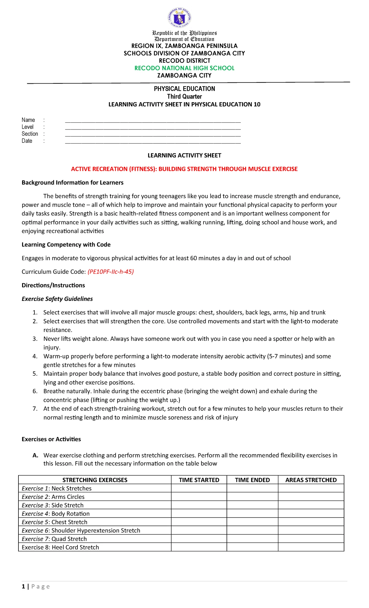 ARTS10 (LAS) - Learning Activity Sheet: Exploring Expressionism - Studocu