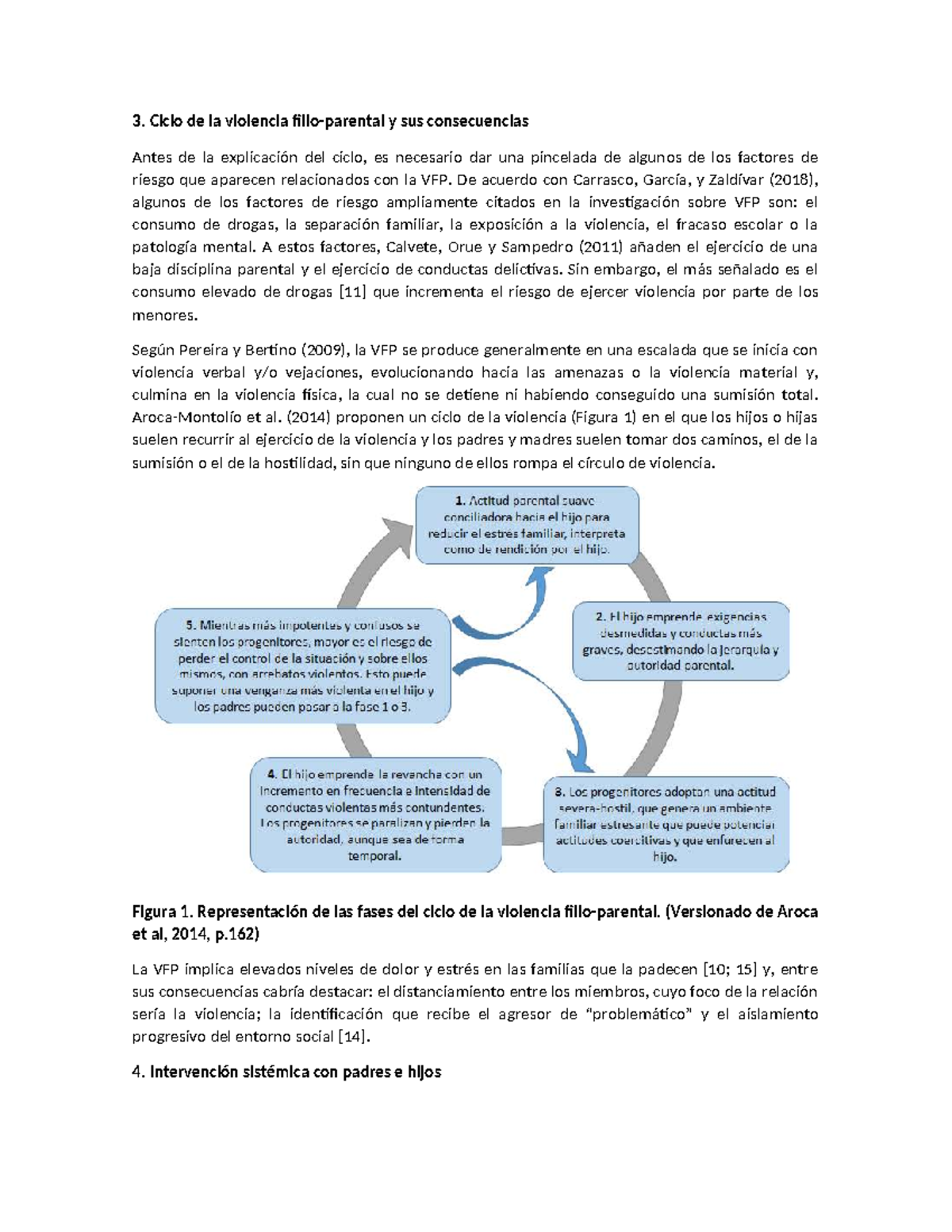 Ciclo de Violencia Filio-Parental y sus Consecuencias - Studocu