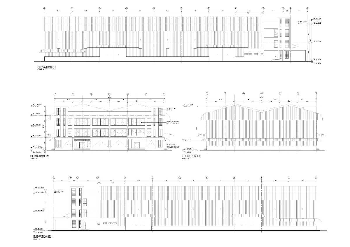 3 Elevation Plan - n/a - Architecture - D 2439 FFL 13 fixed FFL 12 FFL ...