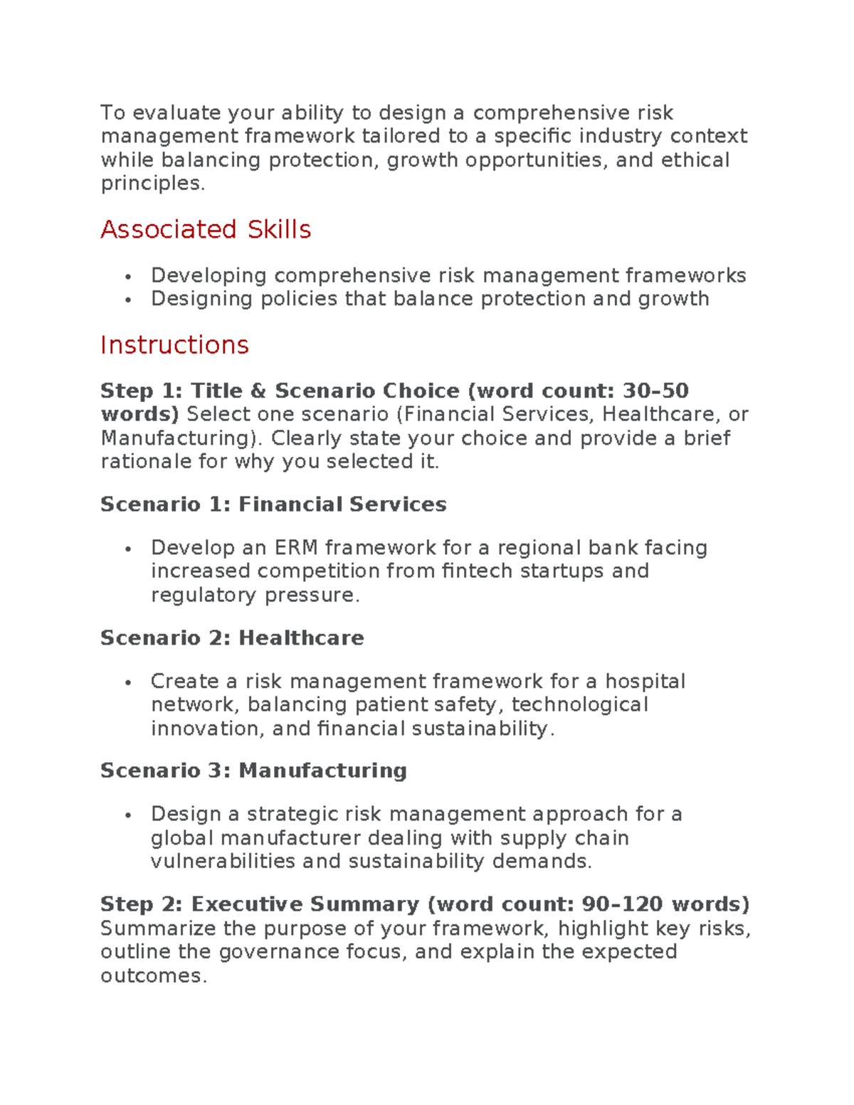 Risk Management Framework Proposal for HN B5Bd: Regional Bank ERM - Studocu