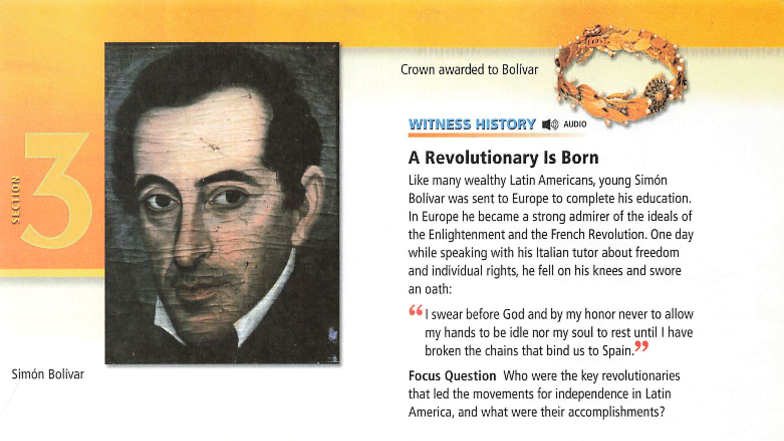 Revolts in Latin America: The Rise of Simón Bolívar and Independence ...