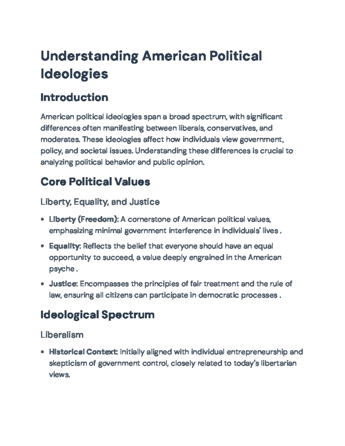 Understanding American Political Ideologies: Key Views and Values ...
