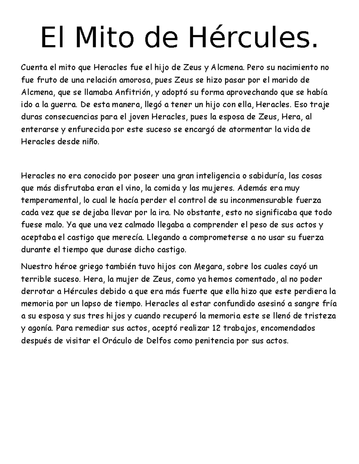 El Mito de Hércules: Historia y Consecuencias en la Mitología Griega ...