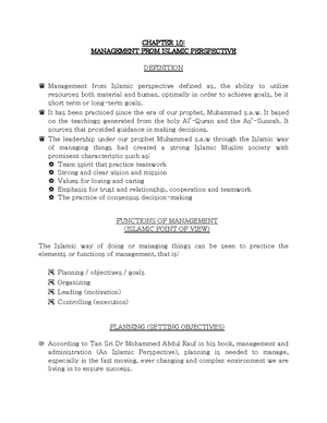 summary chapter 9 - SUMMARY OF CHAPTER 9: QUALITY INTRODUCTION: Quality ...