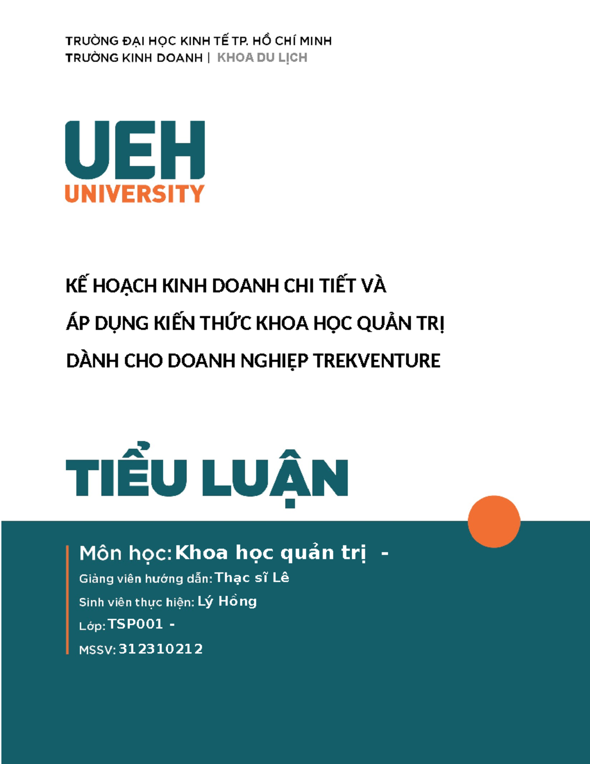 KHQT - LUẬN - fhebfuew - KHOA DU LỊCH Khoa học quản trị ...