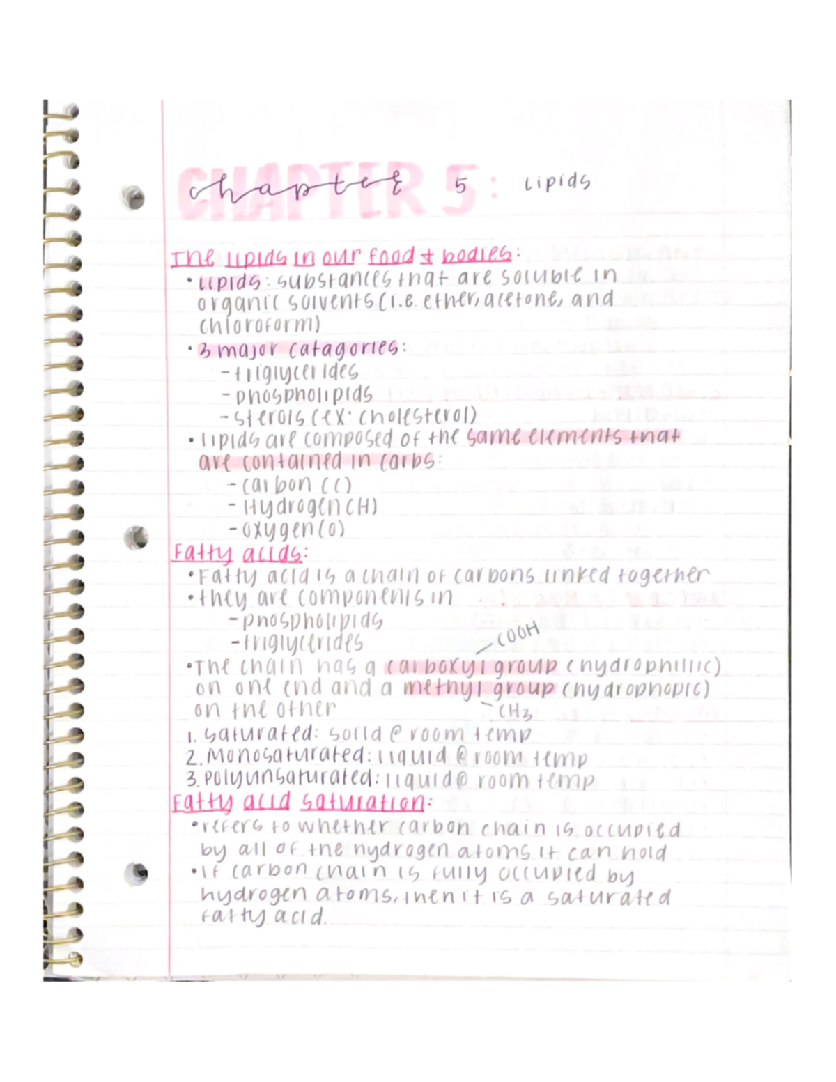 Nutr 202 Chapter 5 - Understanding Lipids and Their Functions - Studocu