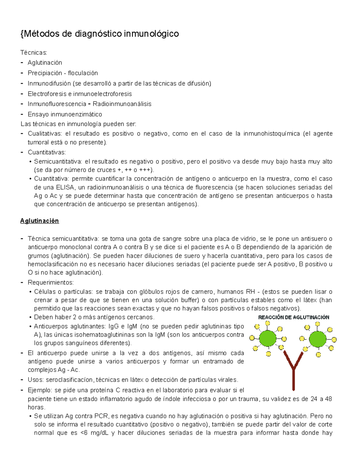 Técnicas inmunológicas - {Métodos de diagnóstico inmunológico Técnicas ...