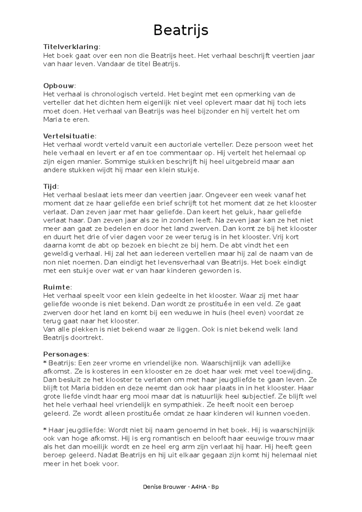 Boekverslag: Reinaert de Vos - Samenvatting en Analyse (NL-BLK ...