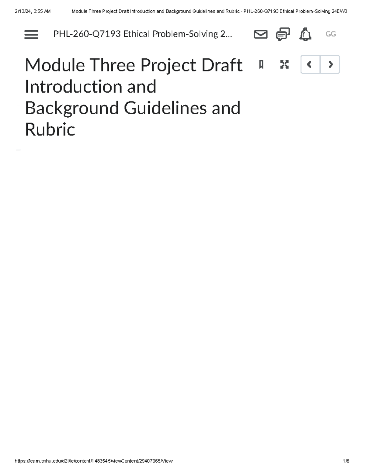 Module Three Project Draft Introduction and Background Guidelines and ...
