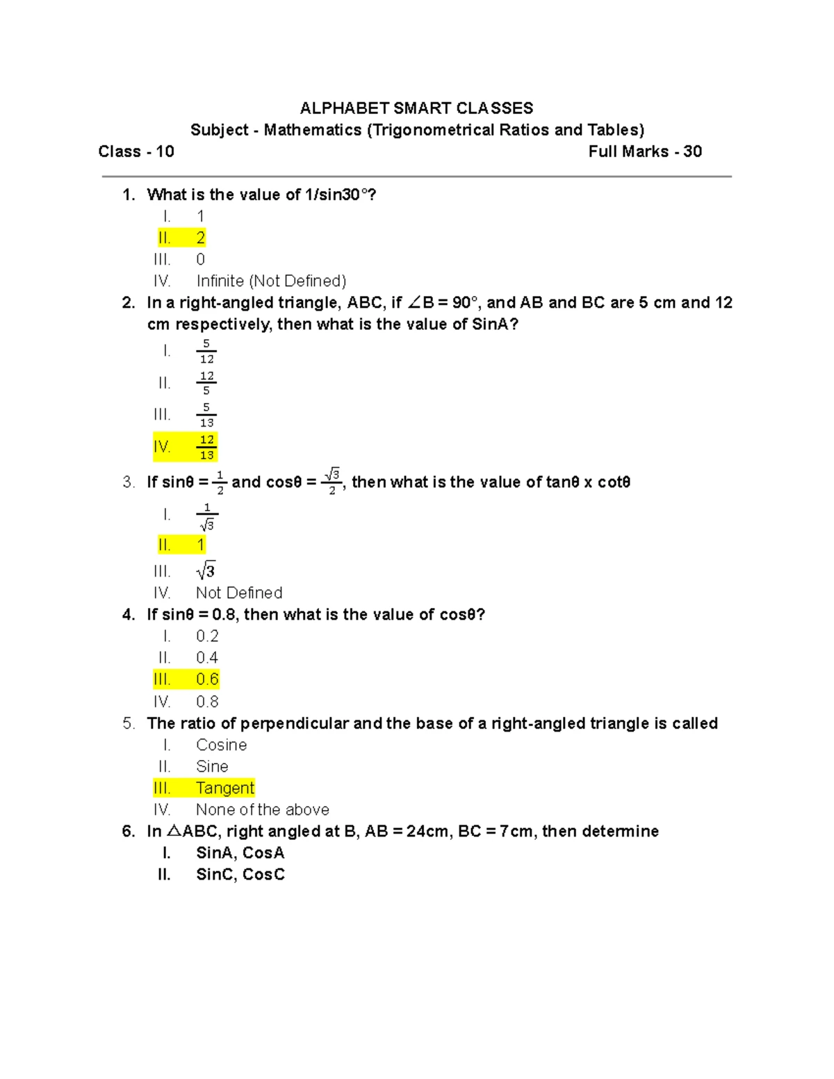 0606/01B/SP - Cambridge IGCSE™ Additional Mathematics Specimen Paper B ...