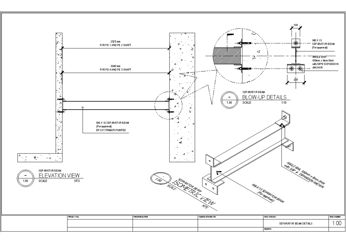 Elevator Separator Beam Specifications and Details for Approval - Studocu