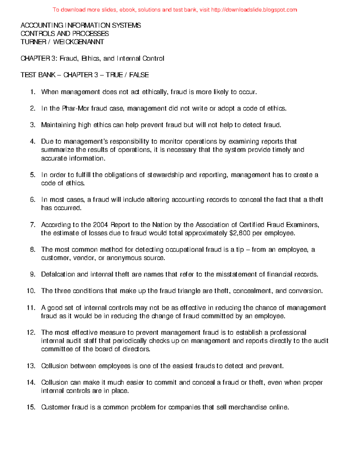 CHAPTER 3: Fraud, Ethics, and Internal Control - ACCOUNTI NG I NFORMATI ...