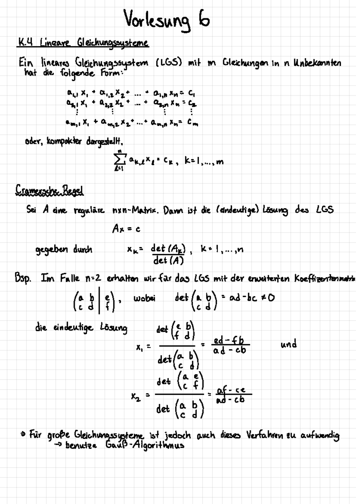 Mathe Woche 6 - INSTITUT F ̈UR ANGEWANDTE MATHEMATIK UND STATISTIK Prof ...