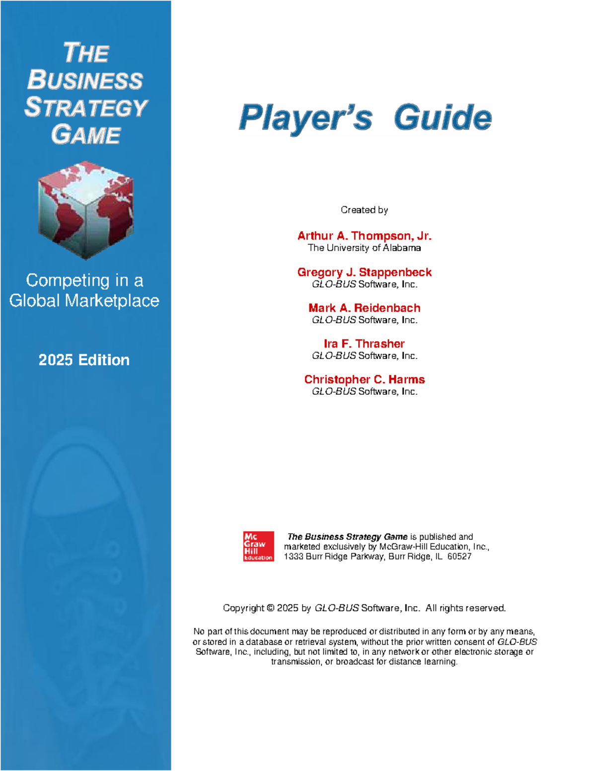 Players Guide for The Business Strategy Game (BSG) - 2025 Edition - Studocu