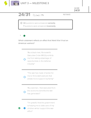 [Solved] One event leading up to World War II was Germany enacting the ...
