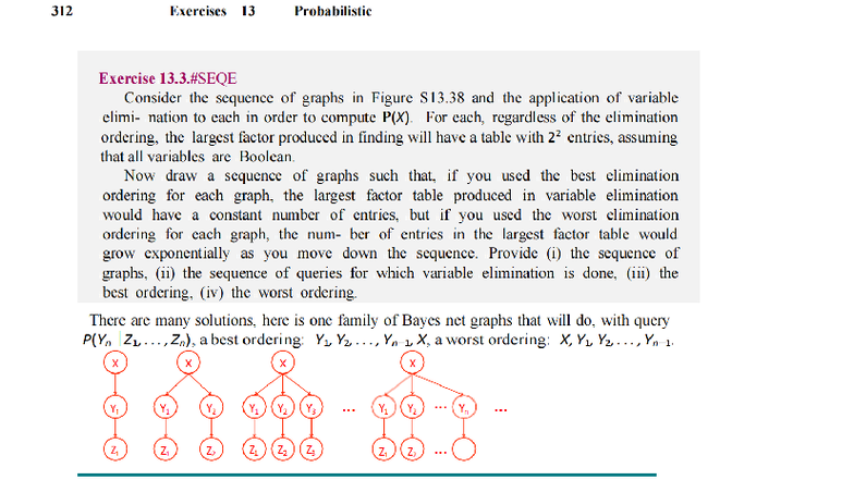 312 ELMO Exercise 13: Variable Elimination in Bayesian Networks - Studocu