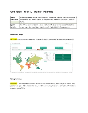 Geography Year 10: Environmental Change, Management & Human Wellbeing ...