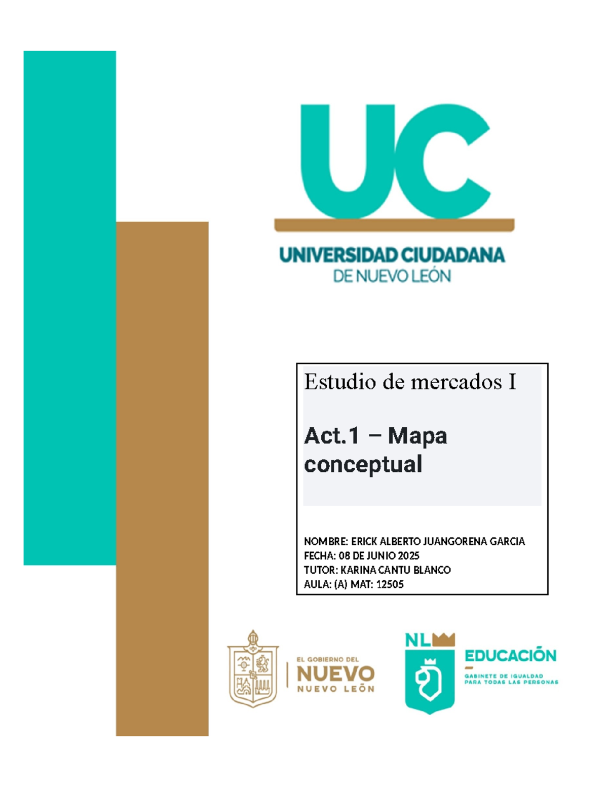 Estudio de Mercados I Act.1: Mapa Conceptual y Análisis Estratégico - Studocu