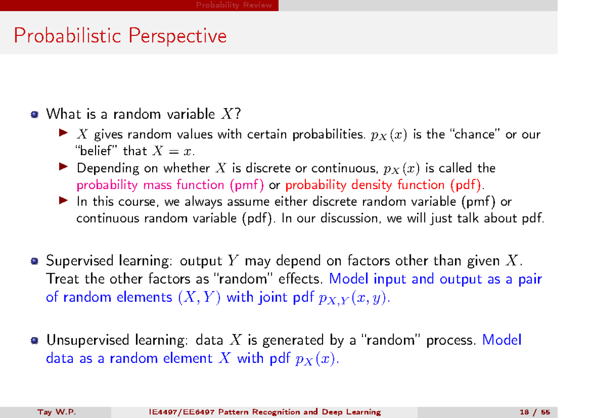 Probability Review: Understanding Random Variables and Distributions ...