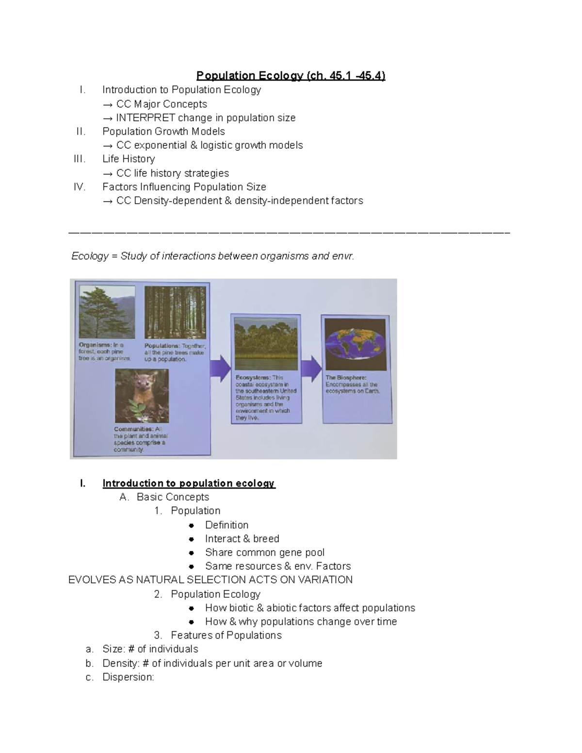 Population Ecology (CC) - Understanding Growth Patterns and Influences ...