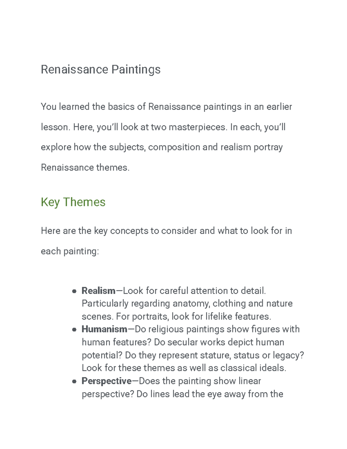 Renaissance Art Analysis: The Transfiguration & Portrait of Federico ...