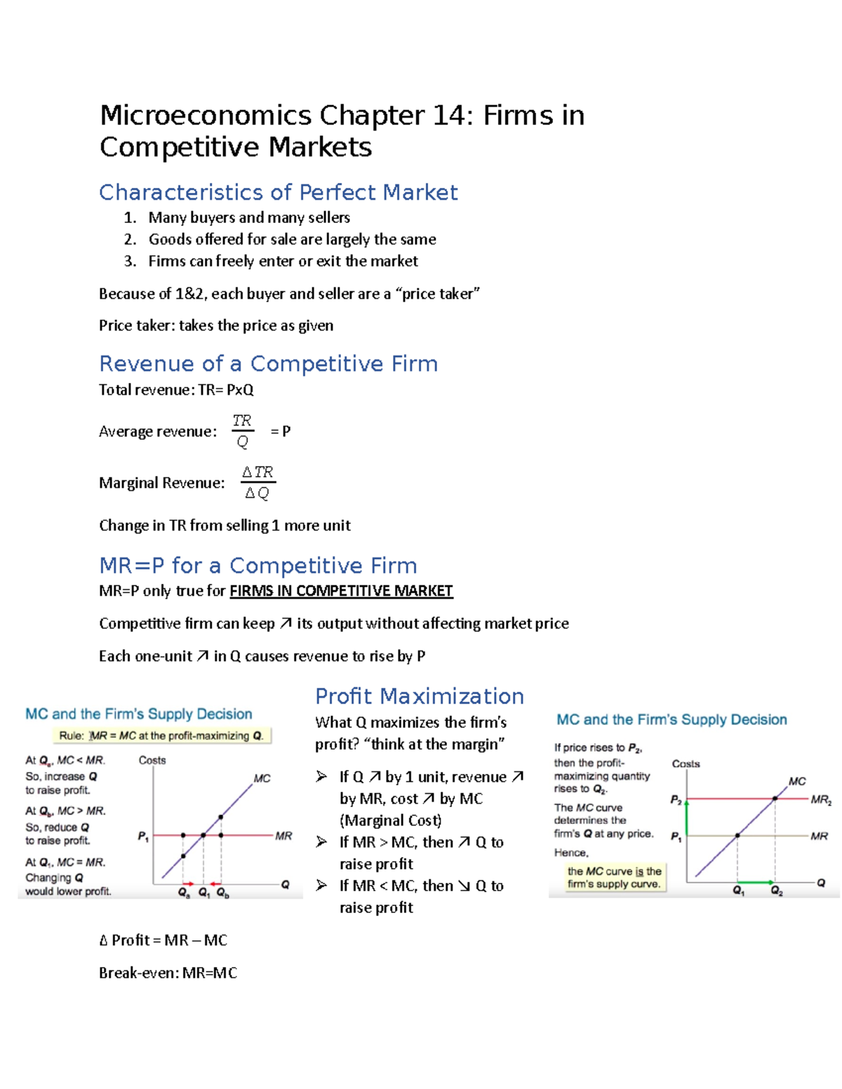 Chapter 14: Firms in Competitive Markets - Key Concepts & Insights ...