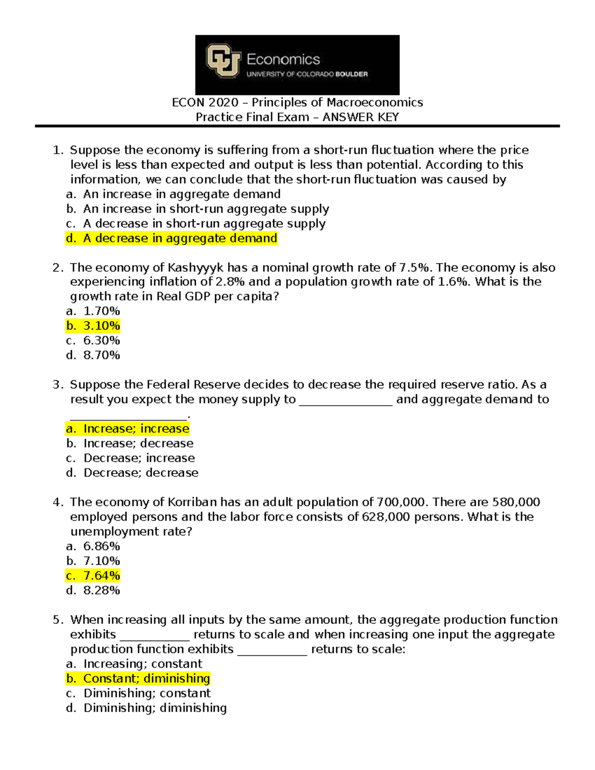 Download - practice exam worksheet - ECON 2020 – Principles of ...
