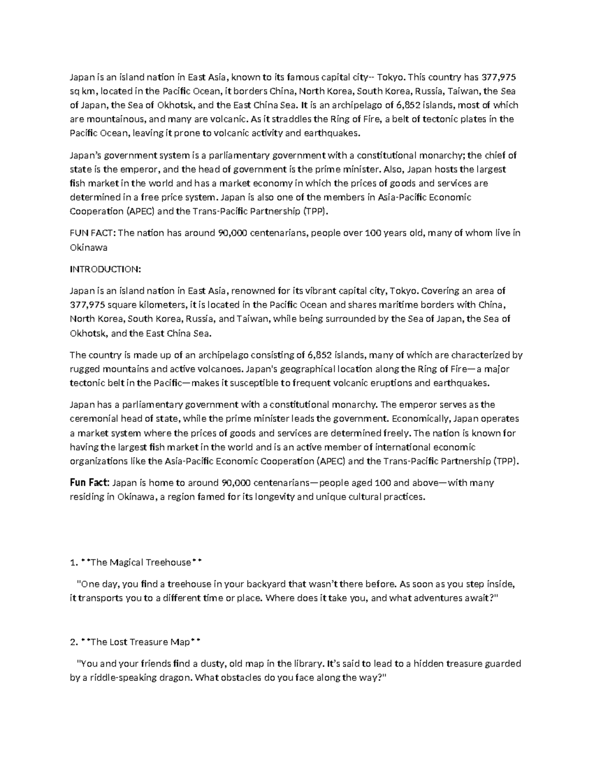 Japan: A Geographical and Cultural Overview of an Island Nation - Studocu