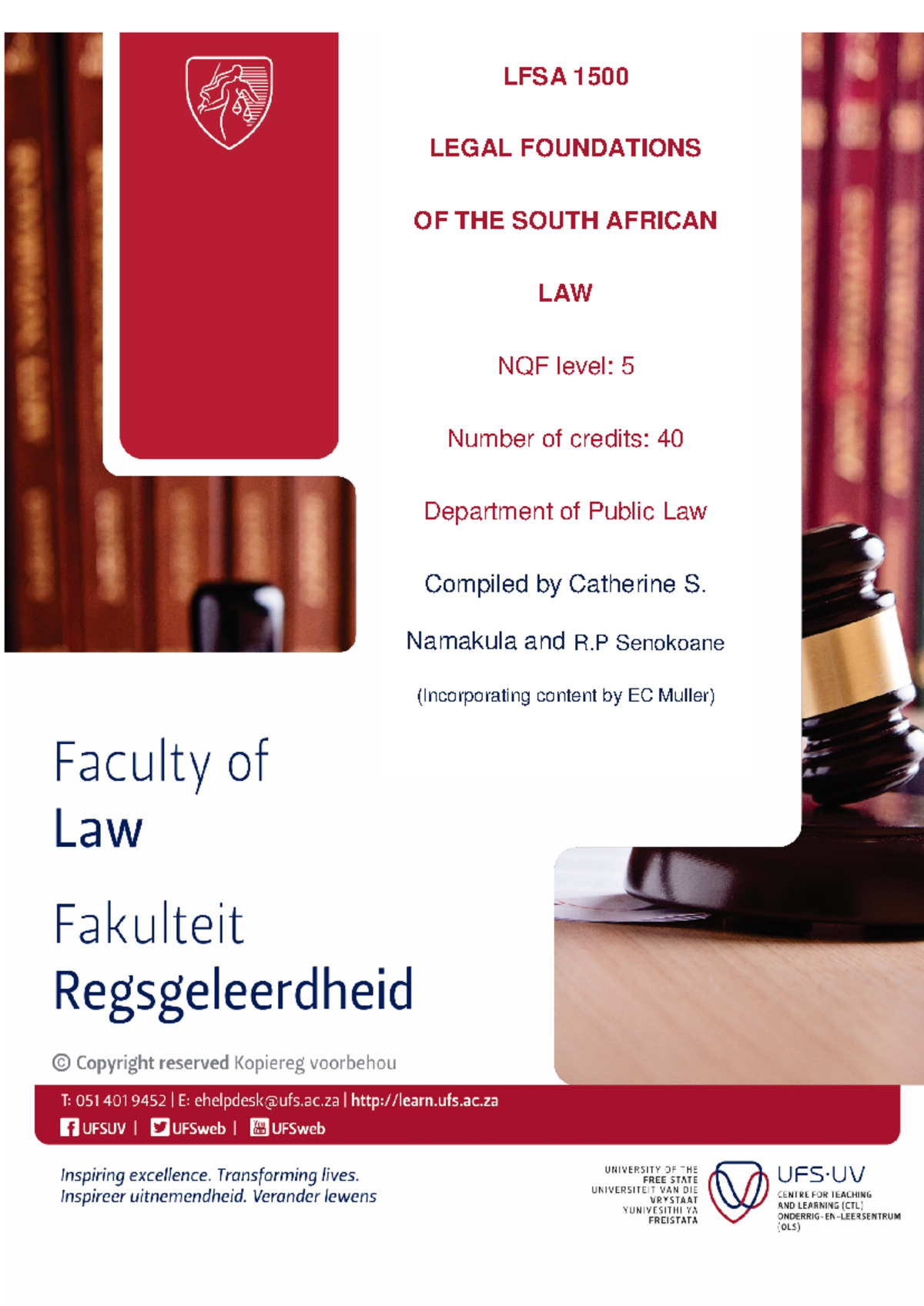 LFSA 1500 2022 Part B Comprehensive Module Guide Overview PDF - Studocu