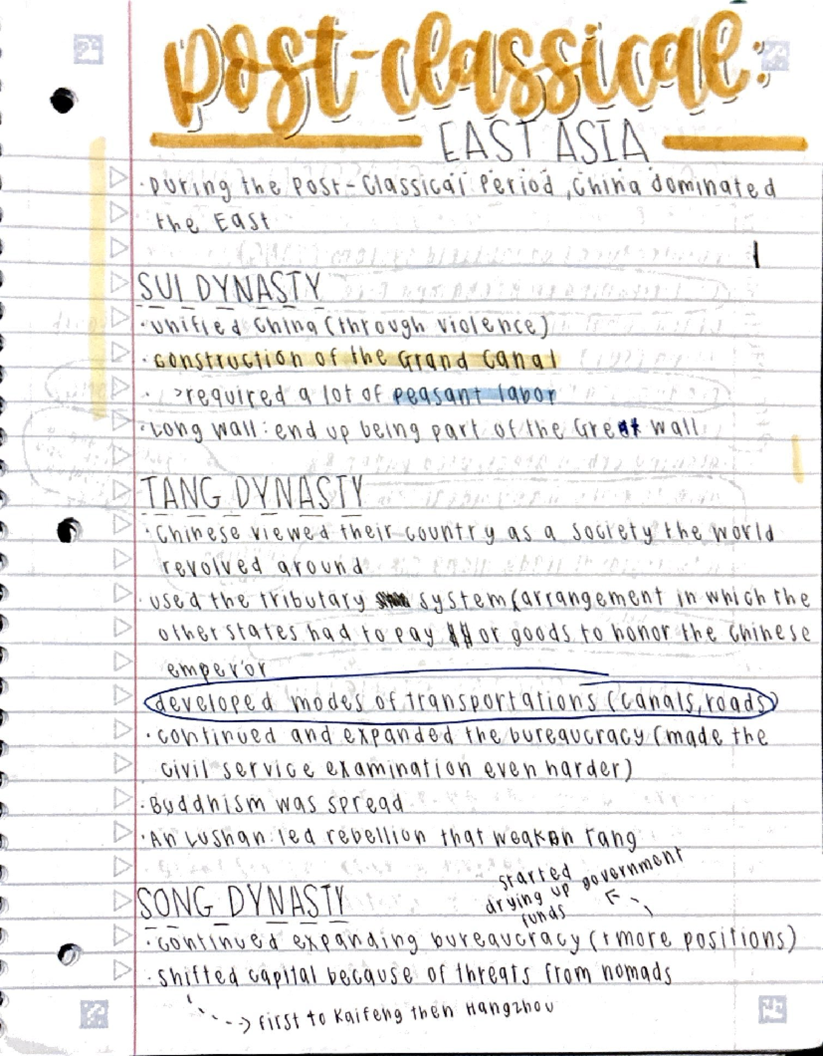 Post Classical Period: Key Concepts in East Asia Analysis - Studocu