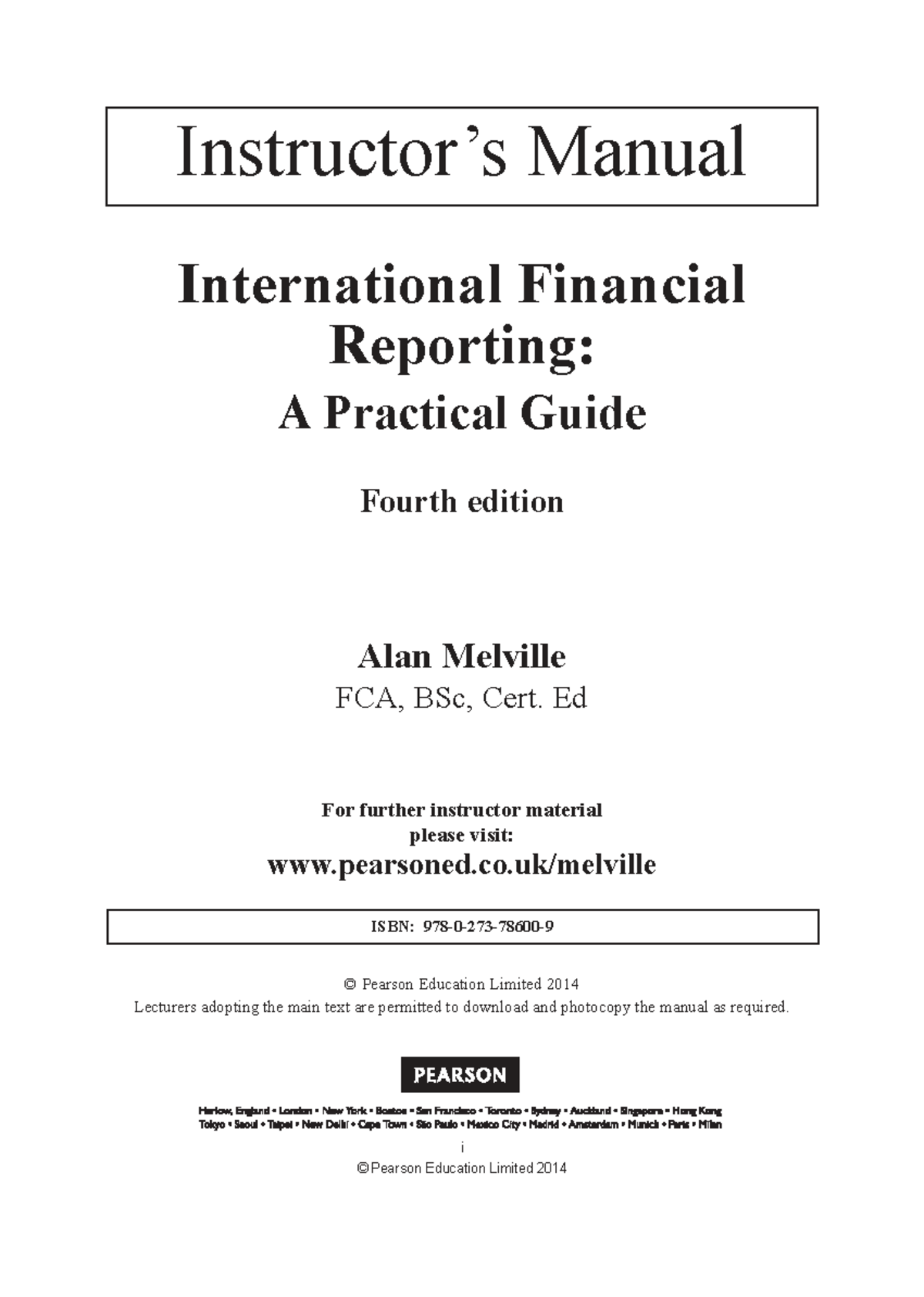 International Financial Reporting Manual (IFR-ISM-ED-4) - 4th Edition ...