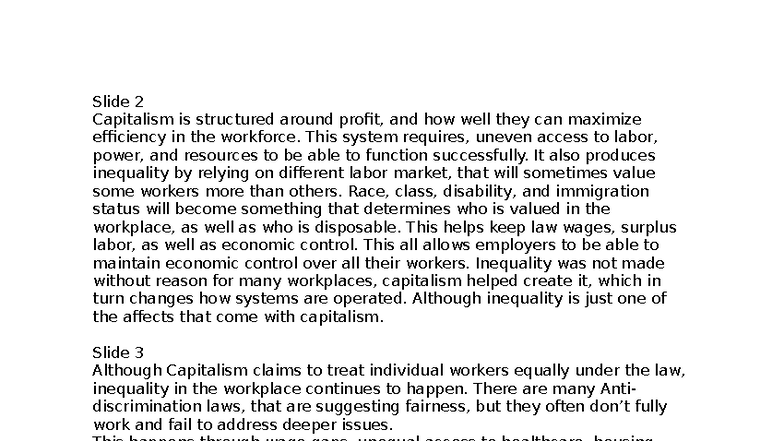 MMT Final Exam Notes: Capitalism, Inequality, and Solidarity - Studocu