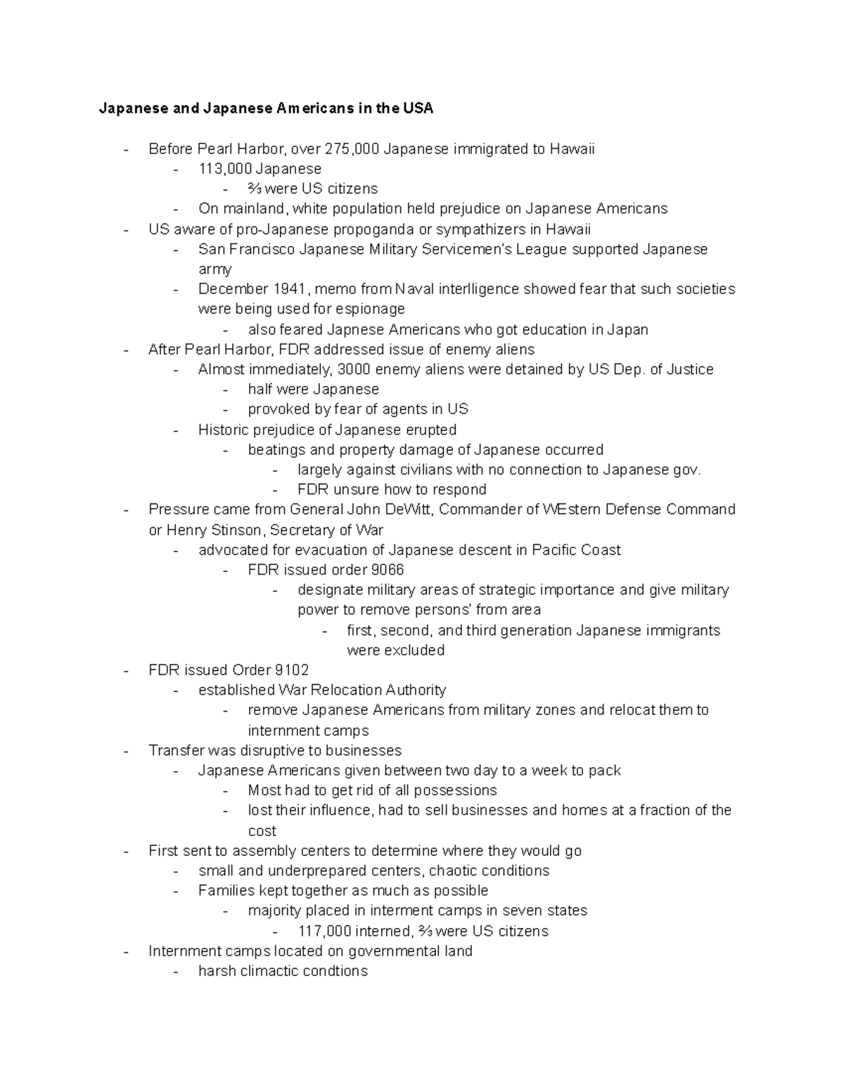 Internment of Japanese Americans, Canadians, & Latin Americans During ...
