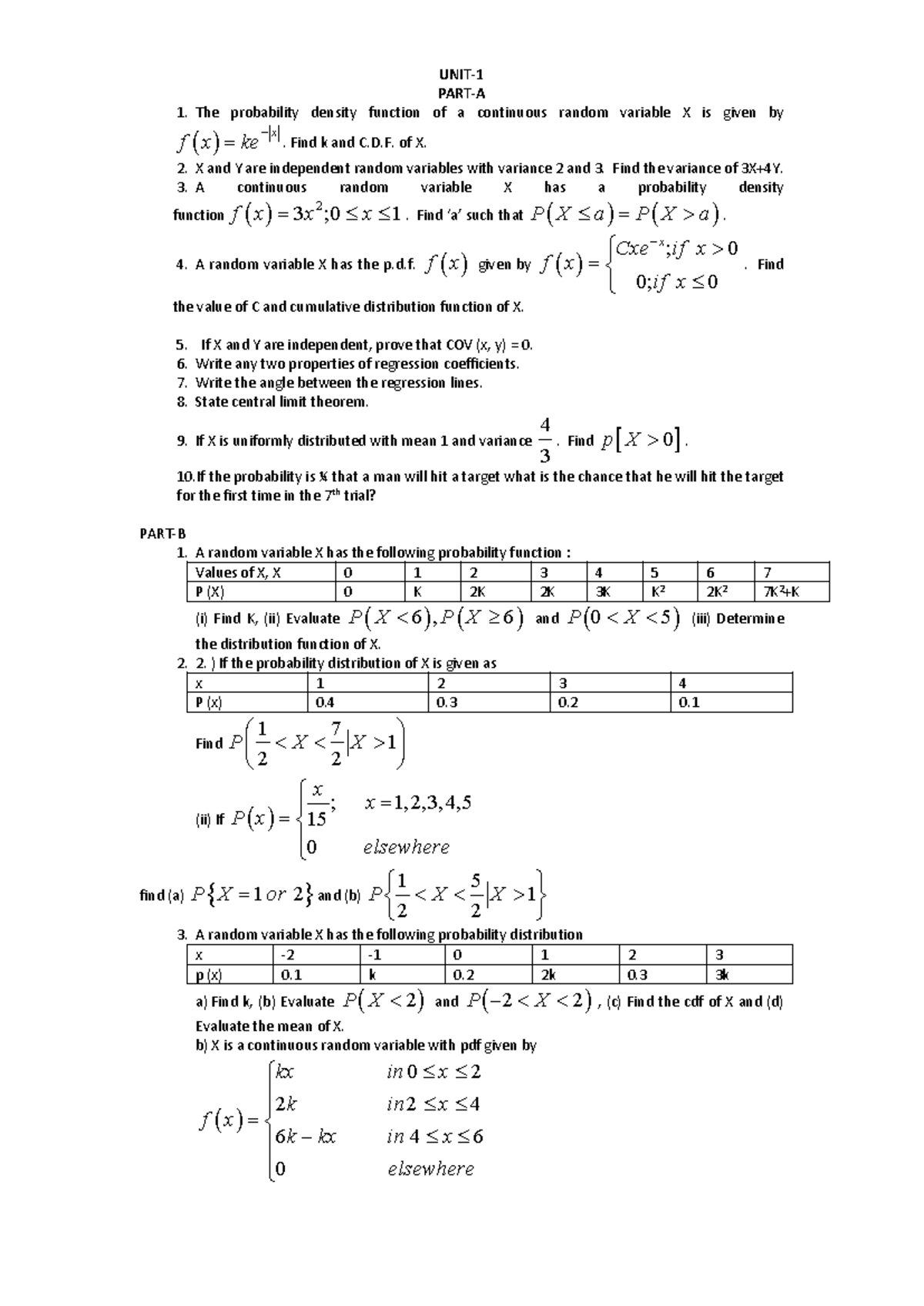 Model Question Bank for Statistics 260402 - 140102 - Studocu