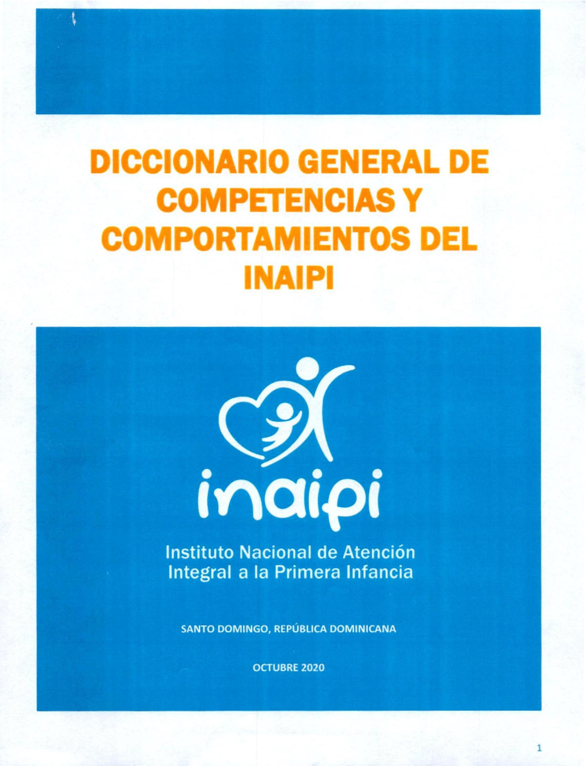 Diccionario General de Competencias y Comportamientos del INAIPI - Studocu