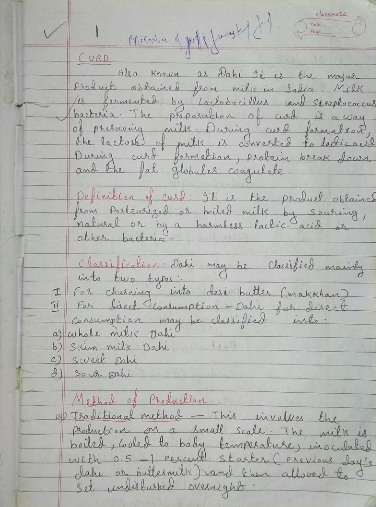 Curd, microbes in food - Notes - .! u k'flow -vL. (U &)a,b_i,_ j_t ...