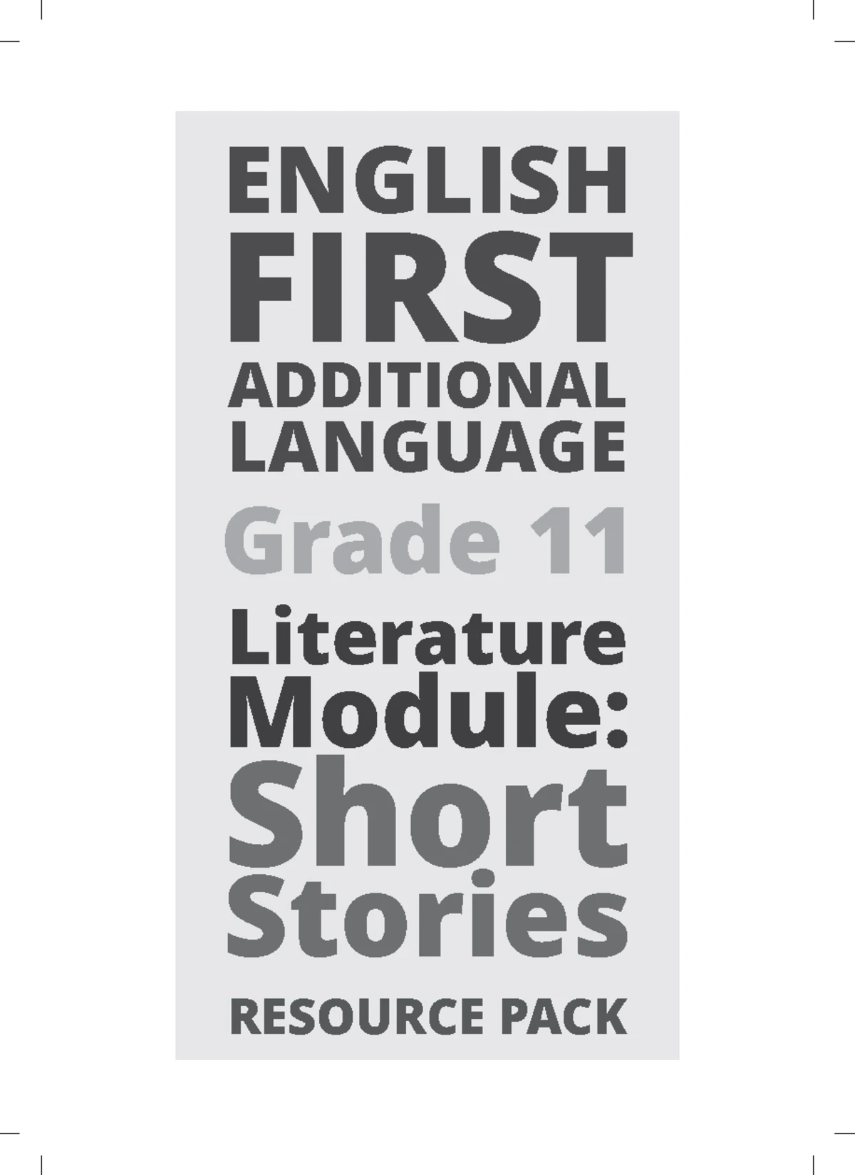 Gr 11 Term 1 2019 EFAL Lesson Plan Short Stories - ENGLISH FIRST ...
