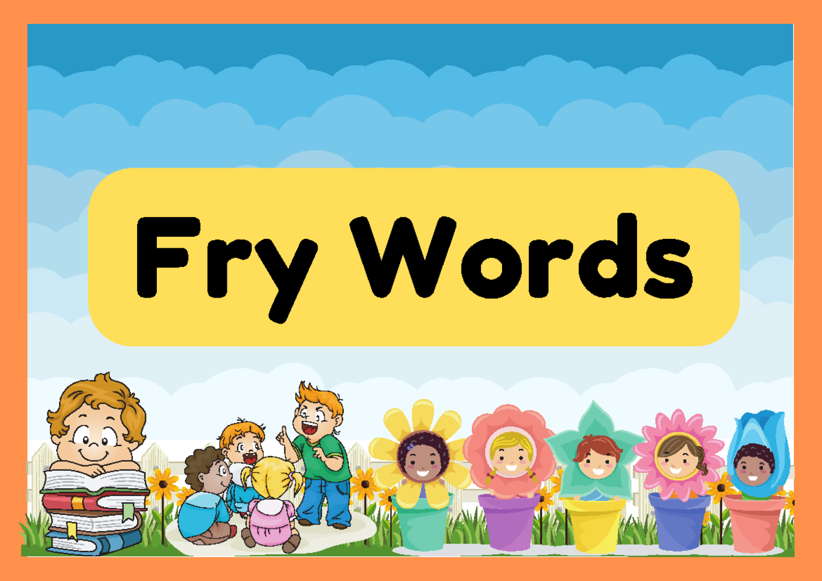 Fry Words Flash Cards: Second 100 Words - Reading Materials - Studocu