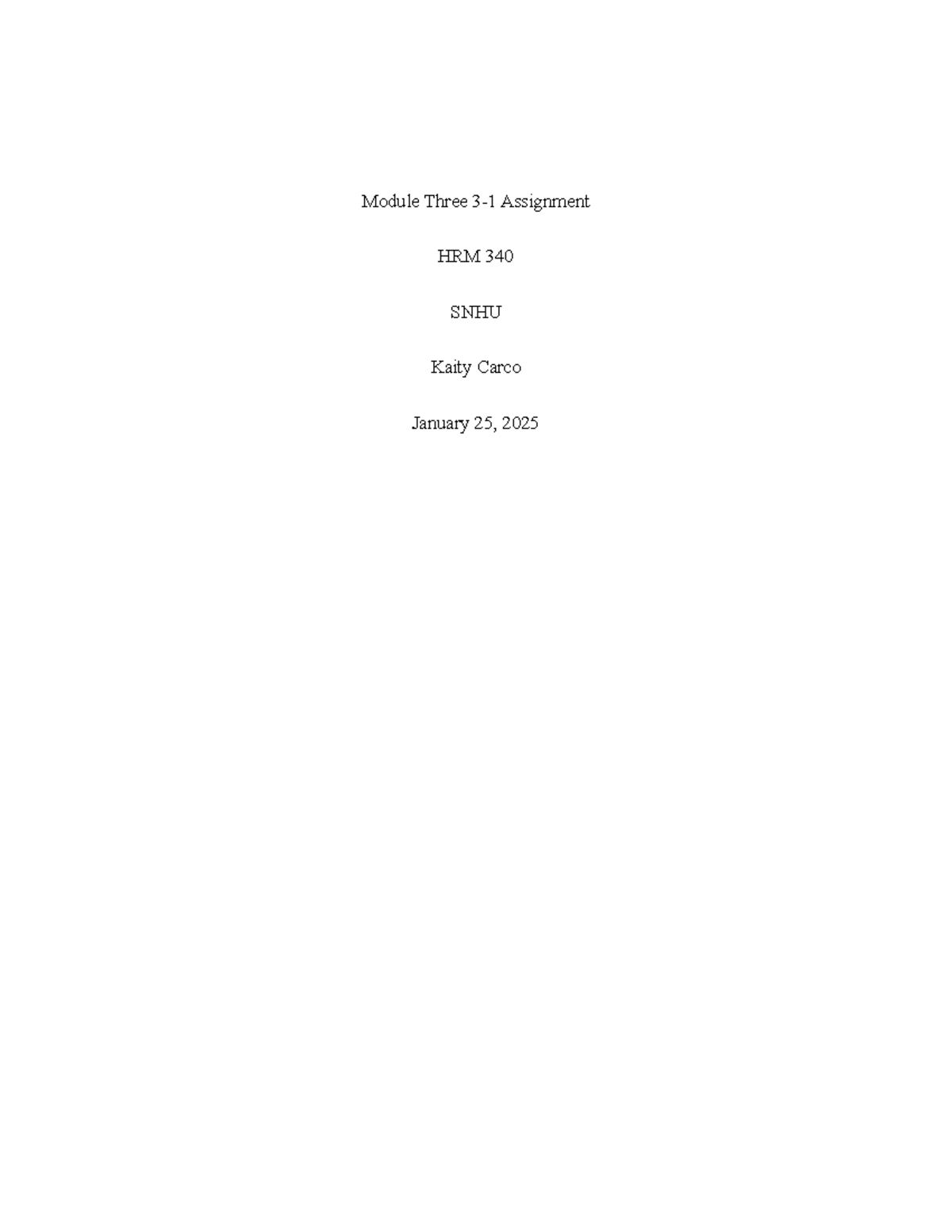 HRM 340 Recruitment Plan: Strategies for Hybrid & Remote Work - Studocu