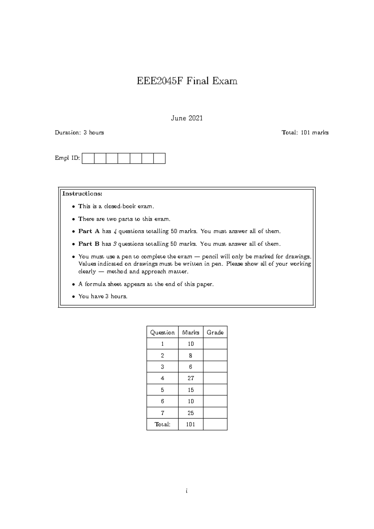 EEE2045F Final Exam June 2021 Solutions and Detailed Answers - Studocu
