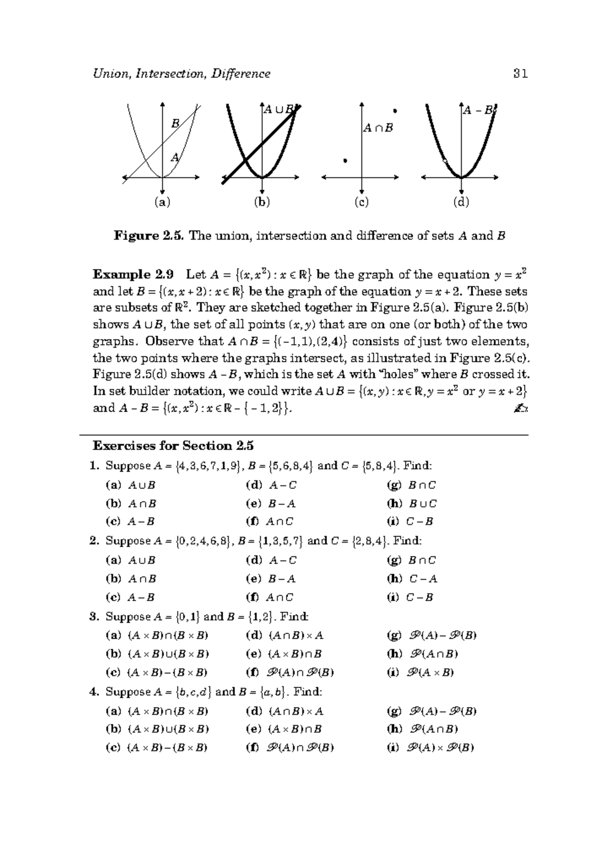 Set Operations: Union, Intersection, and Difference - Math 31B - Studocu