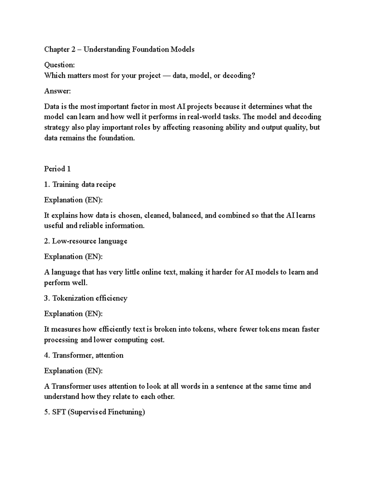 Chapter 2 - Understanding Foundation Models: Data, Model, and Decoding ...