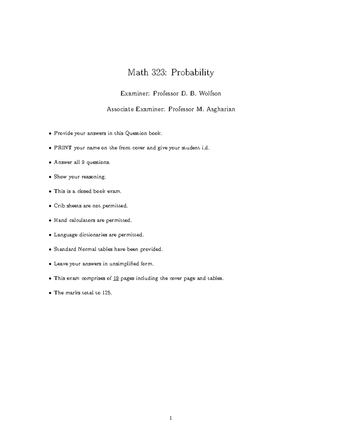 MATH 323 Fall 2017 Final Exam plus solutions - Math 323: Probability ...