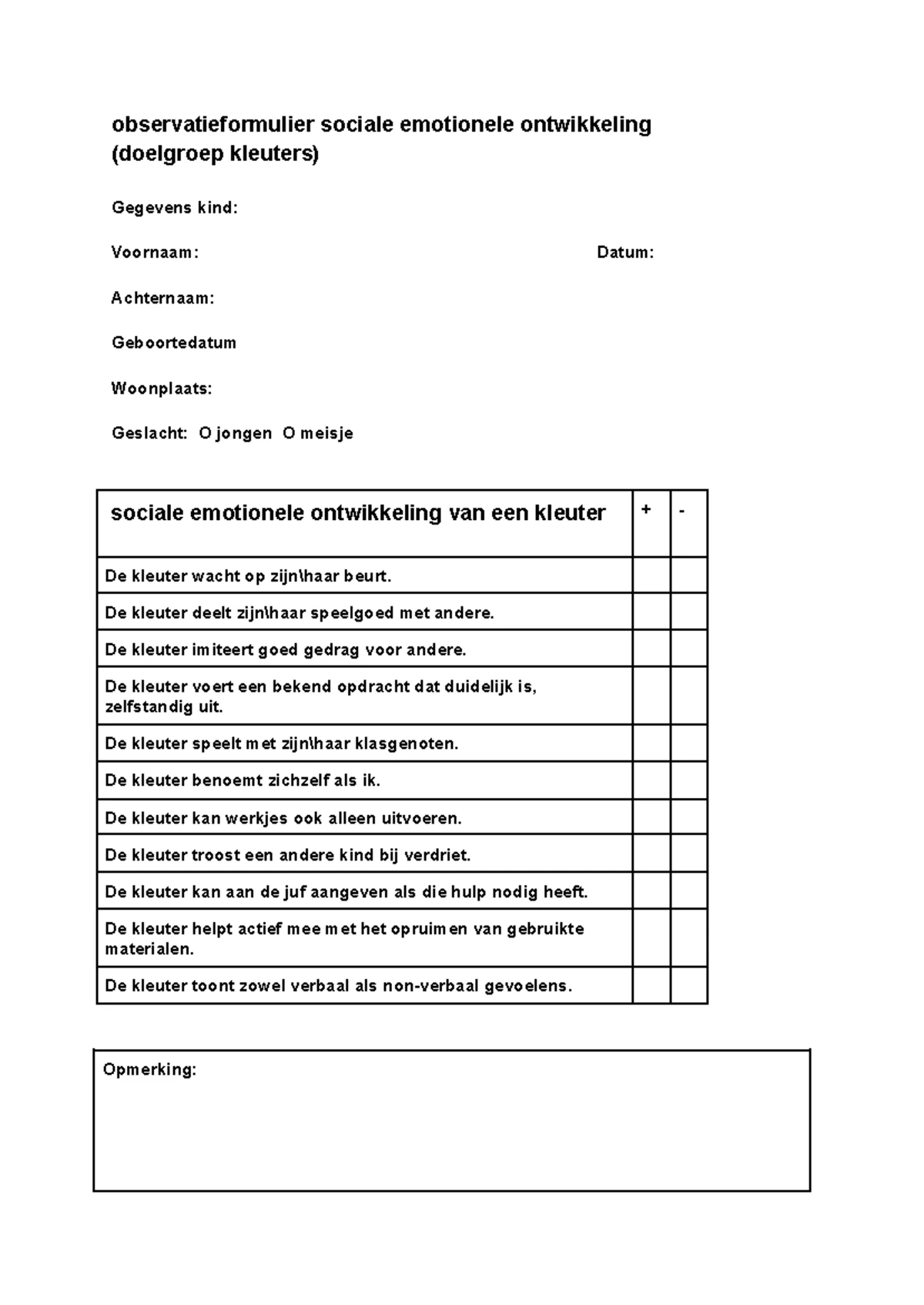 Methodisch activiteitenplan voor kinderopvang - Methodisch ...